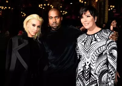 Kim kardashian kris jenner kanye west getty íomhánna