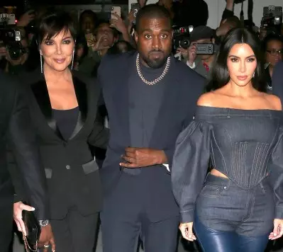 Kris Jenner, Kanye West thiab Kim Kardashian