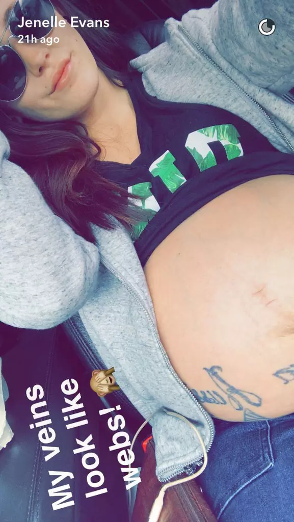 hamile-genç-anne-2-jenelle-evans-bebek-bump-snapchat2