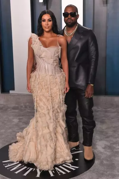 Kim Kardashian Kanye West 2020 Vanity Fair Oscar-fest