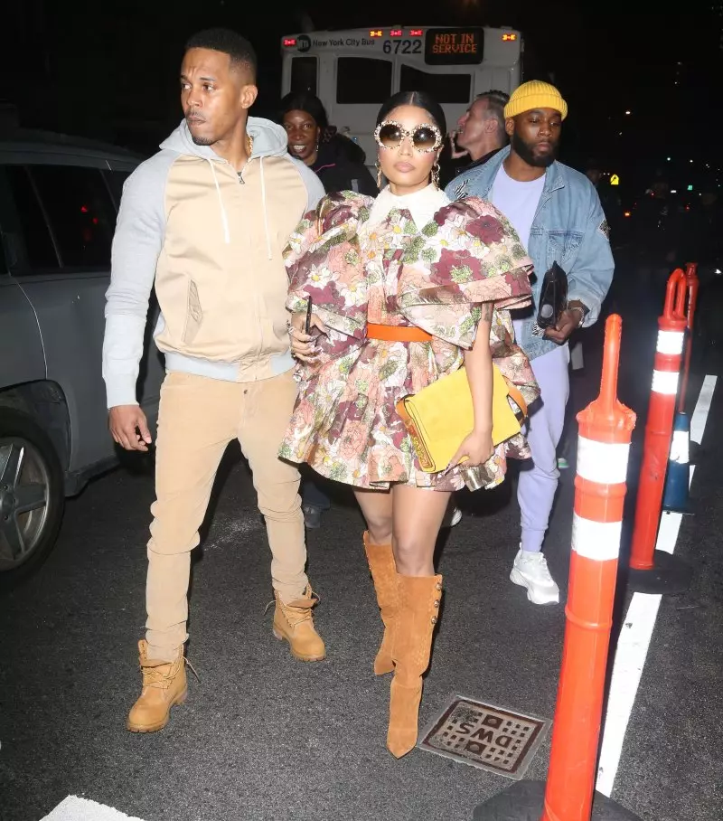 Nicki Minaj bere senarra Kenneth Pettyrekin NYFW-n