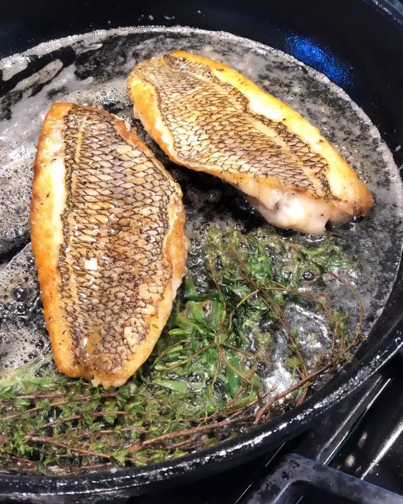 Chrissy-Teigen-10-minute-pan-seared-fish-feb-8