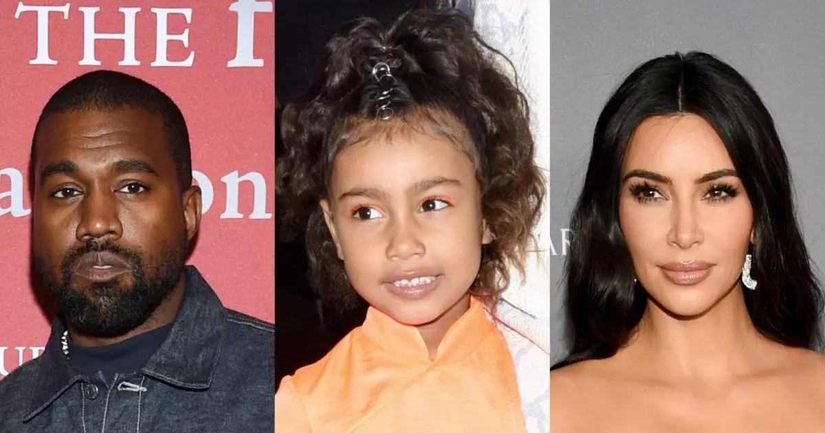 Kanye West, North Dance, zatímco Kim Kardashian se směje po rodinném dramatu