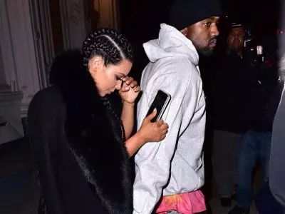 kim kardashian y kanye west imágenes getty