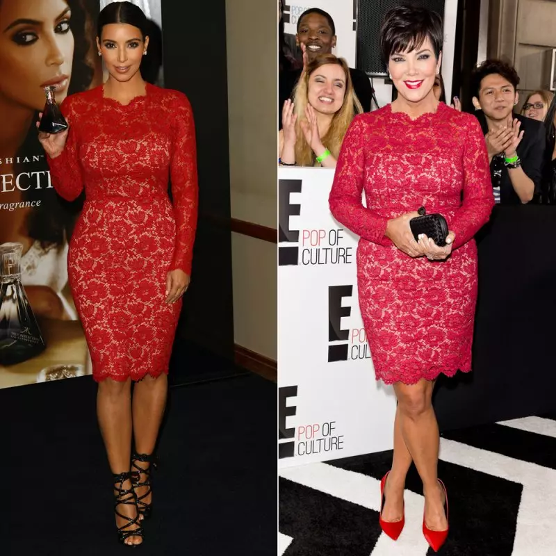 kris-jenner-kim-kardashian-red-dres