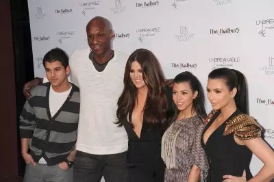 Lamar Odom avec la famille Kardashian