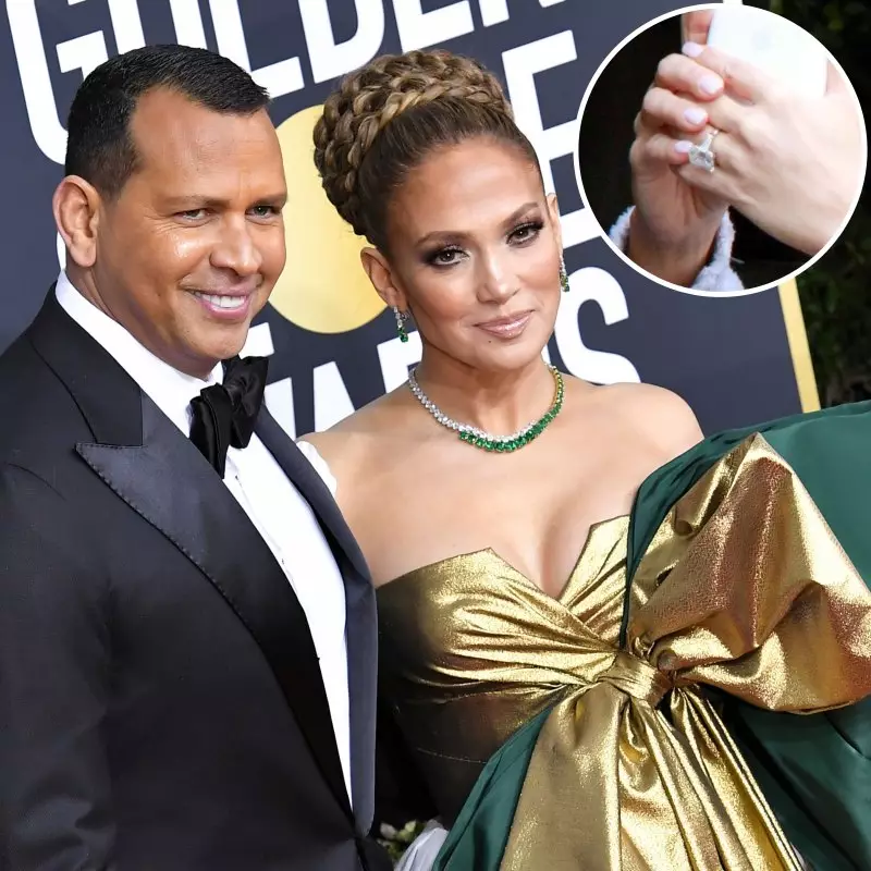 Jennifer Lopez sužadėtuvių žiedai Alex Rodriguez