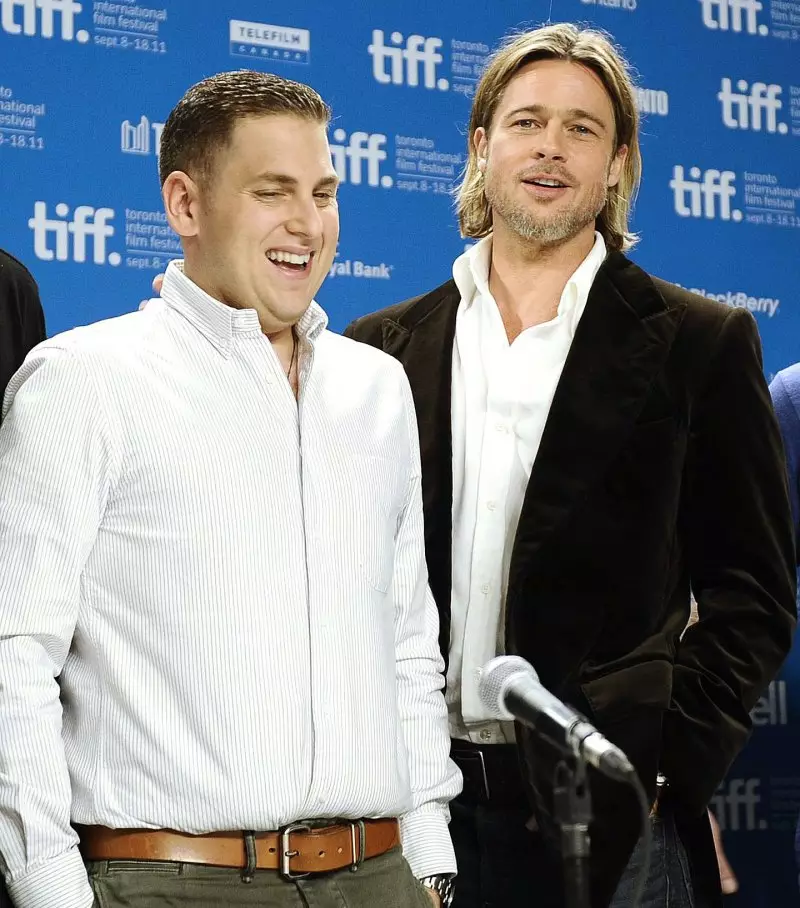 အံ့အားသင့်စရာ Celeb Friendship Brad Pitt Jonah Hill