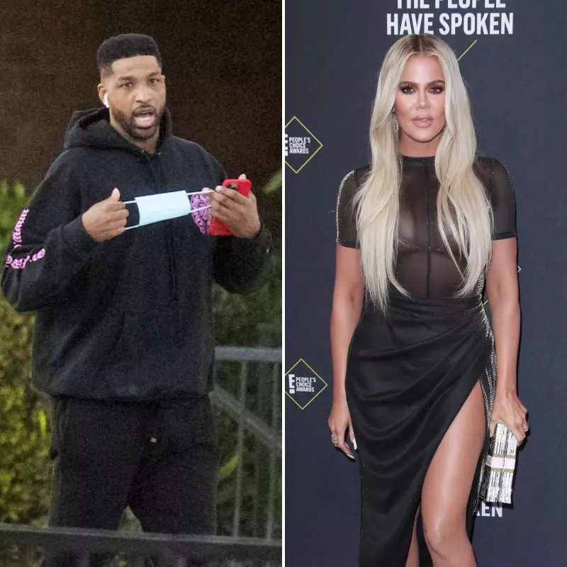 Mazungumzo ya Tristan Thompson na Khloe Kardashian ni 'Mafupi na Mafupi' Huku Habari za Mtoto