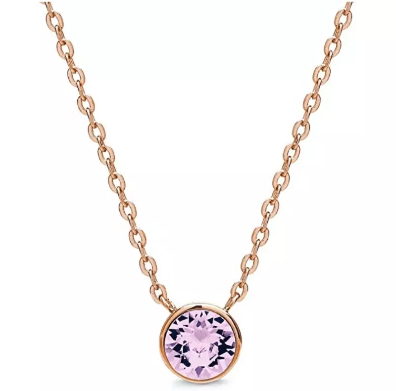 AURA-18K-Rose-Banhado a Ouro-Feminino-Pingente-Colar