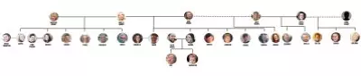 Arborele genealogic al sorei soții cu peria Evangalynn