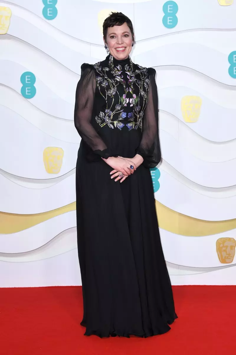 Olivia Colman en la alfombra roja de los BAFTA 2020